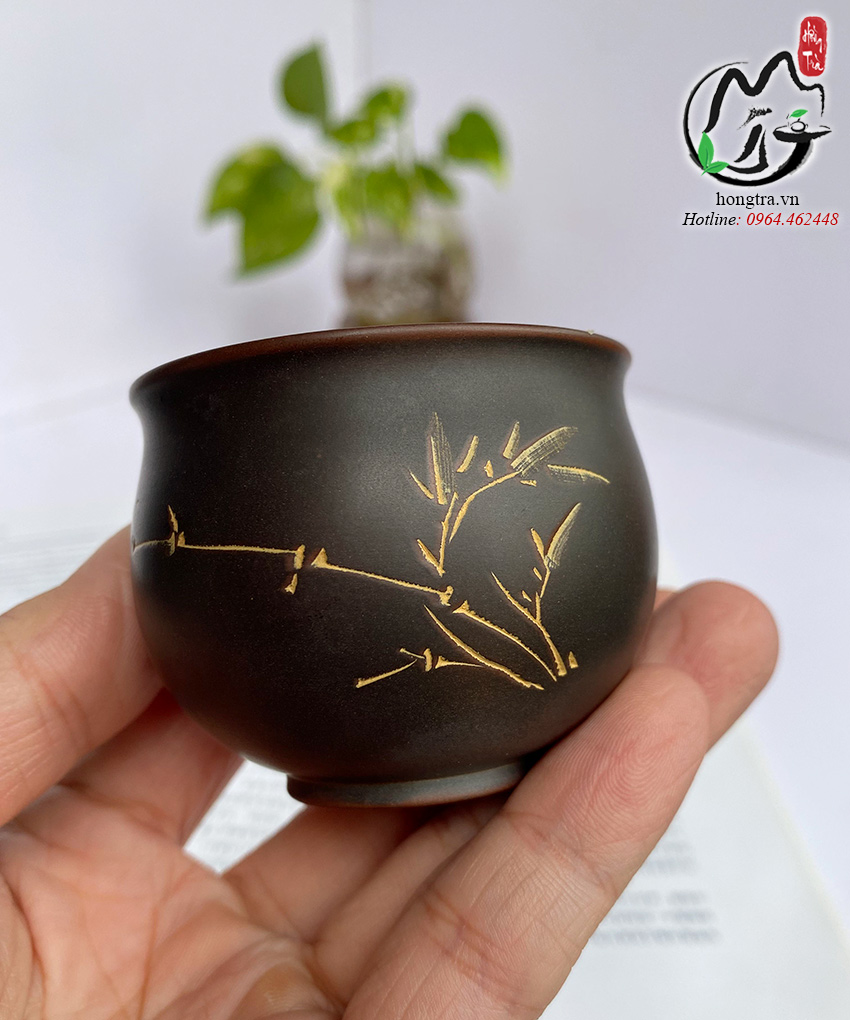 Chén hoả biến khắc trúc cao CHEN2532 - Hồng trà